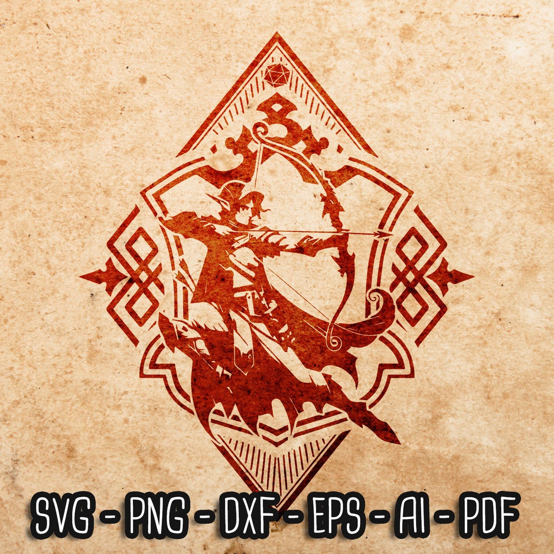 Ranger Svg, Class Emblem Character, RPG Svg, D20, Rpg Games, TTRPG ...