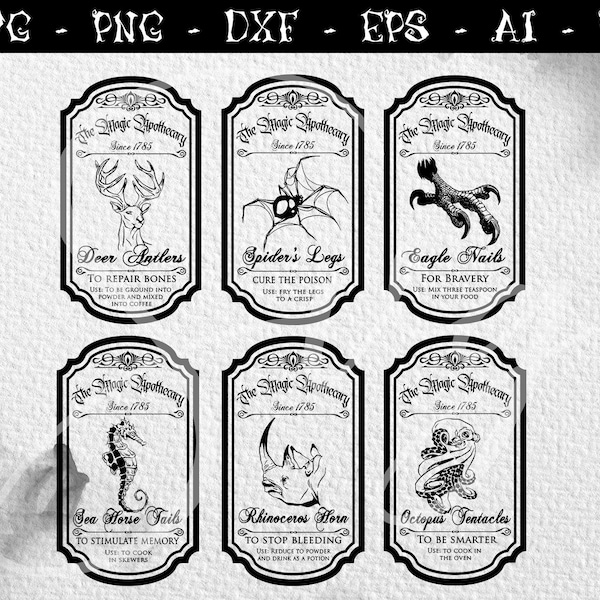 Potion Labels - Etsy