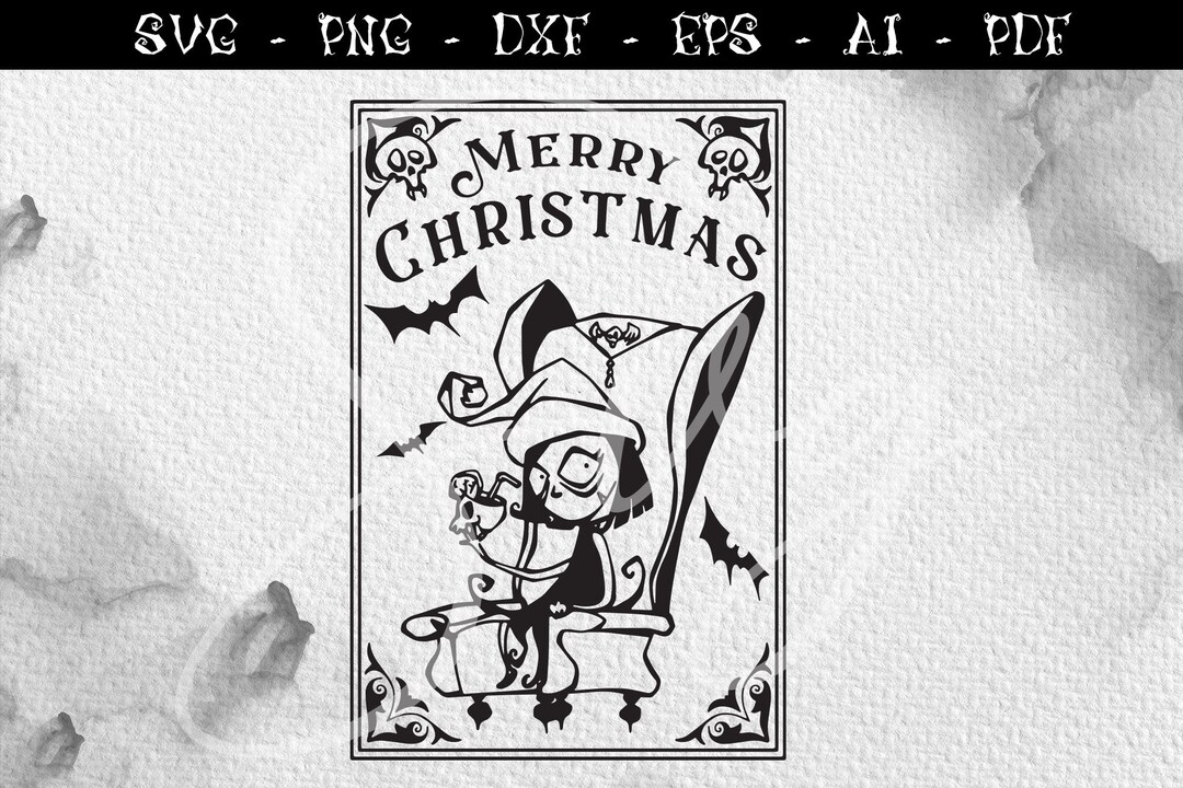 Gothic Vampire Christmas SVG: Creepy Witchy Gothmas (digital Files) - Etsy