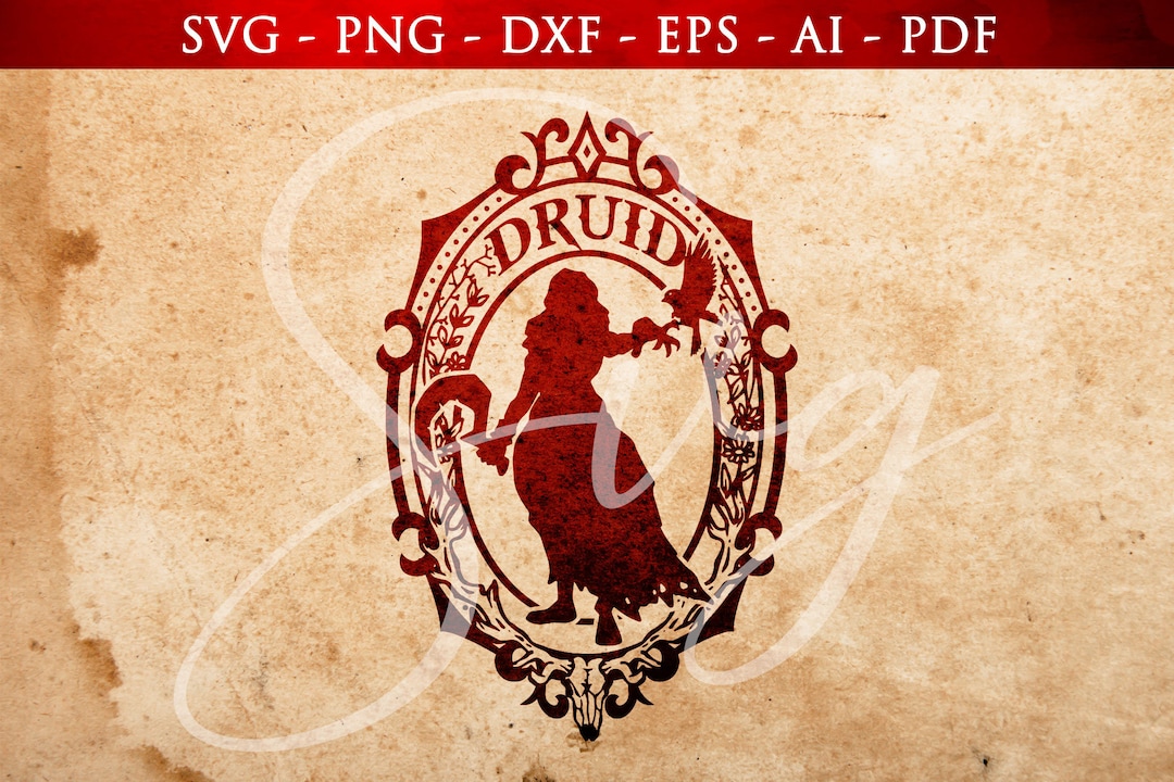 Druid RPG Emblem SVG: D20 Game Cut Files (digital Download) - Etsy