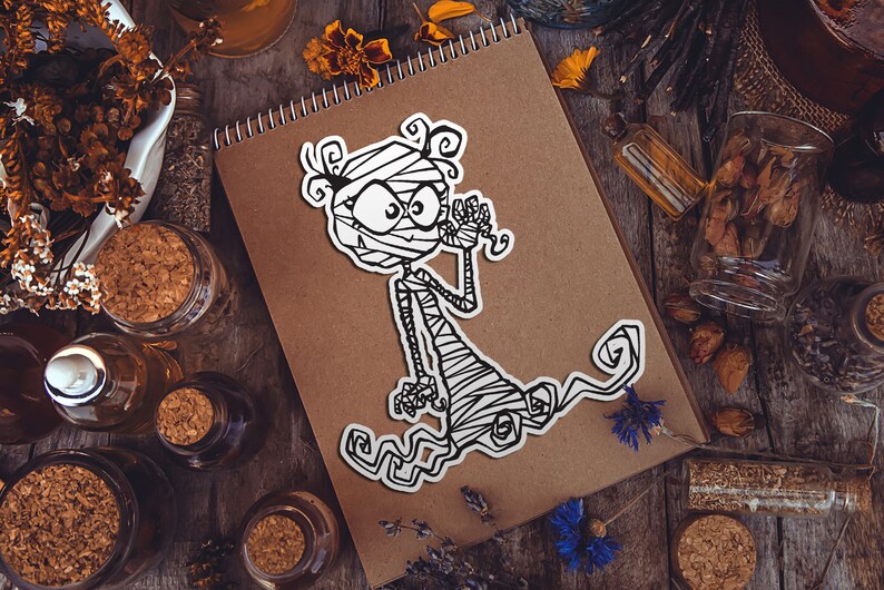 Mummy Vampire Svg, Cute Mummy Girl Svg, Ghost Svg, Gothic Svg, Spooky ...