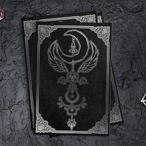 RPG Spell Cards BUNDLE Svg, Mystical Design, Block Card Svg, Rpg Icon ...
