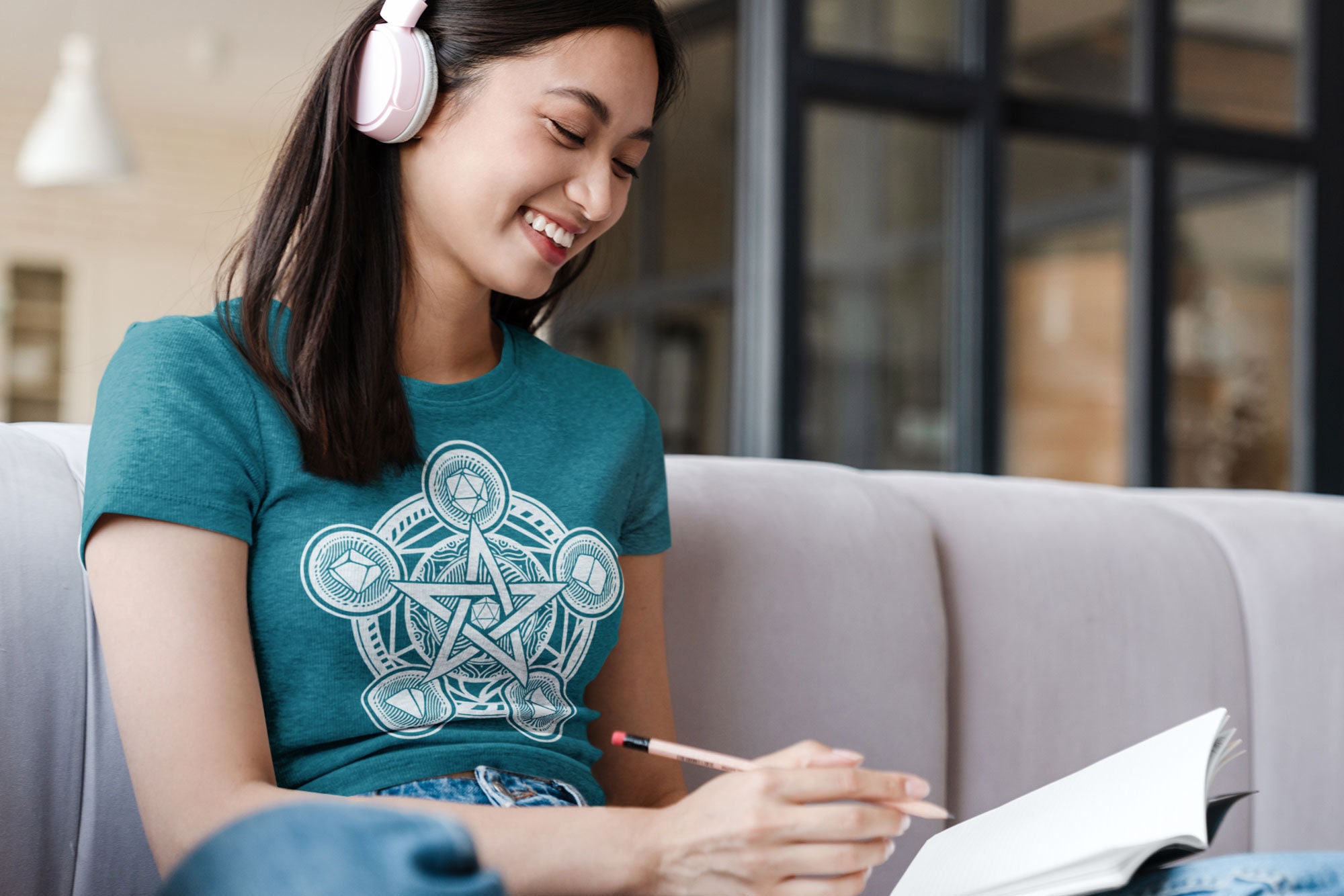 D20 SVG Pentagram Magic Circle SVG Polyhedral Dice Svg Rpg - Etsy