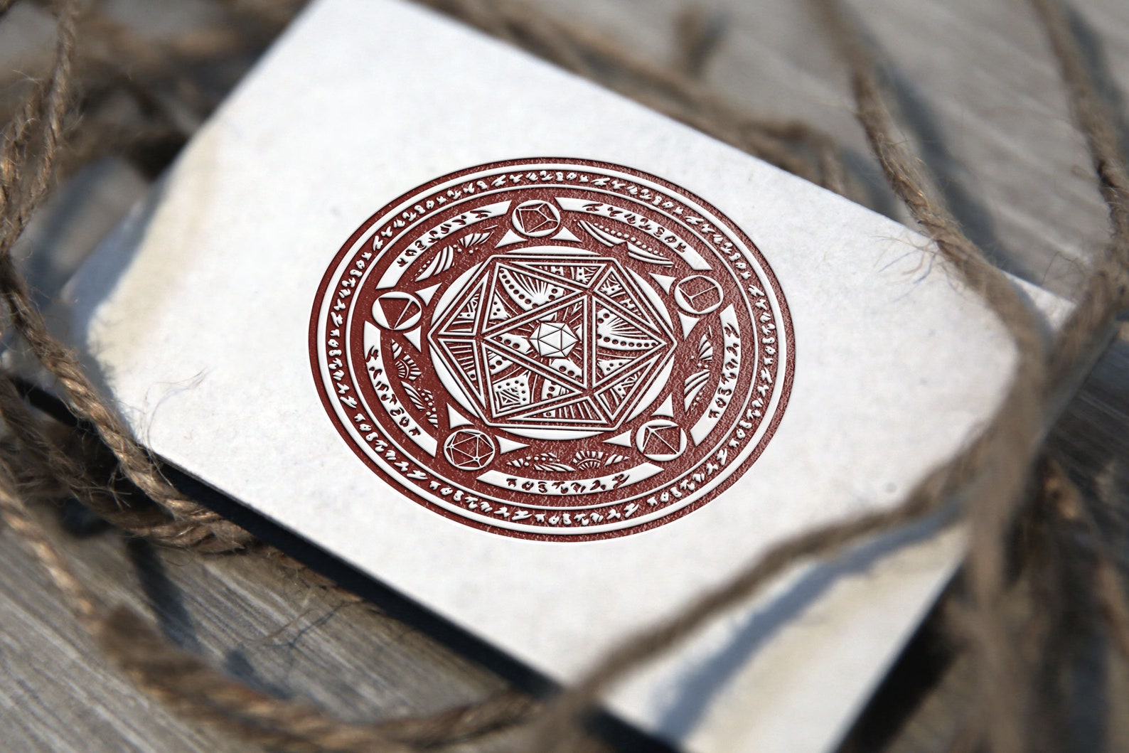 D20 SVG Tribal Magic Circle RPG Arcane Circle Polyhedral | Etsy