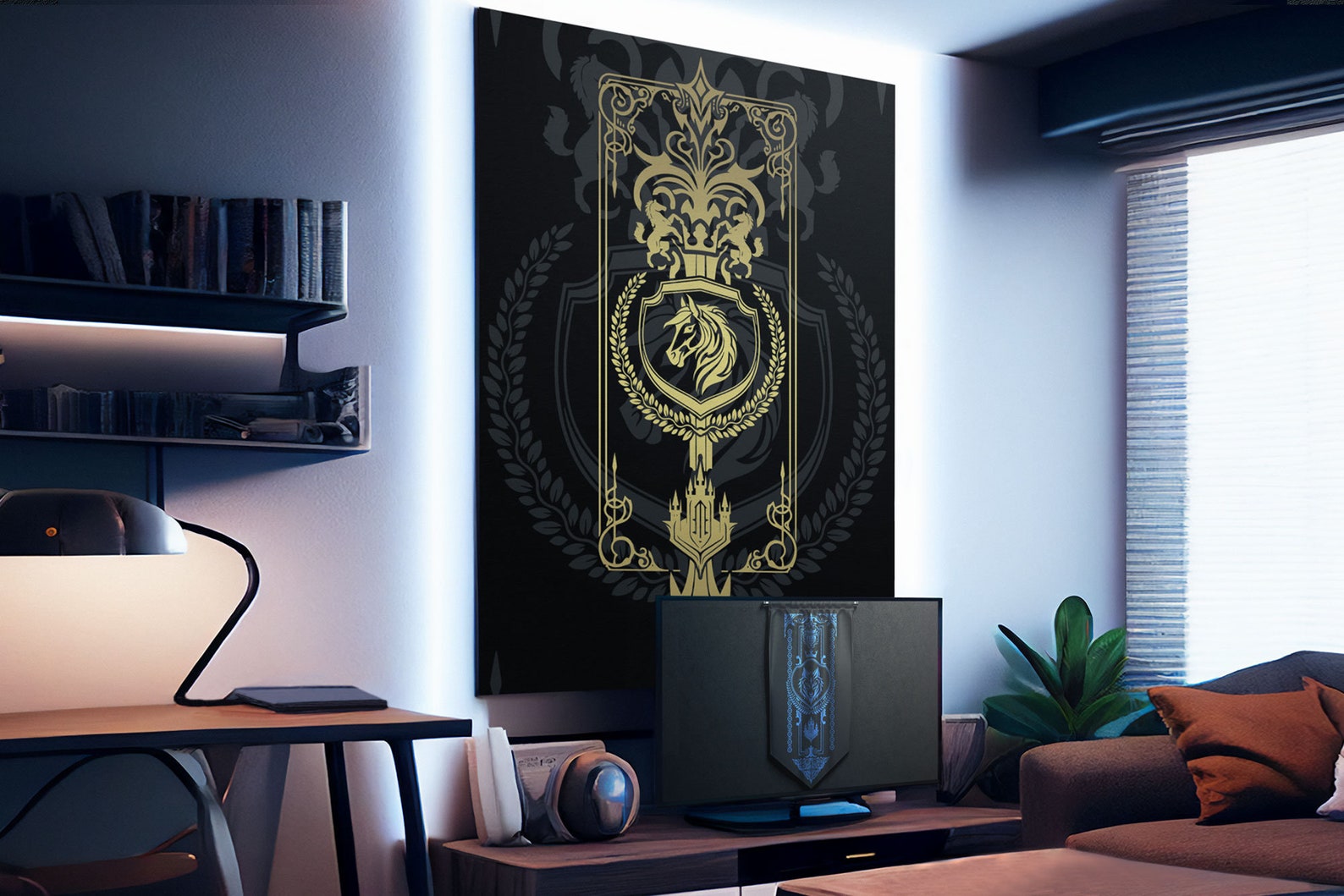 RPG Medieval Banner BUNDLE, Flag SVG, Fantasy Tapestry Svg, Wizard ...