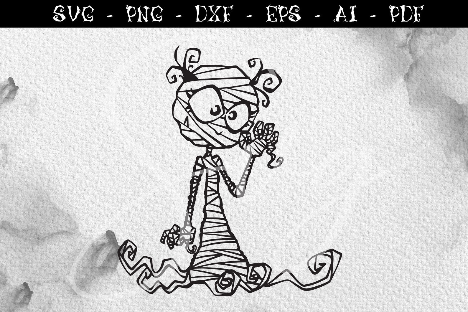 Mummy Vampire Svg, Cute Mummy Girl Svg, Ghost Svg, Gothic Svg, Spooky ...