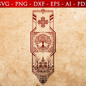 Medieval Banner SVG, Tree of Life Flag, Fantasy Tapestry Svg, Wizard ...