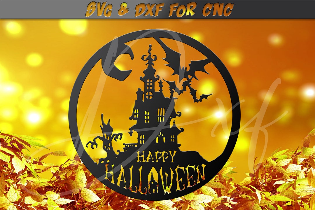 Happy Halloween Door Hanger Svg, Front Door Sign, Spooky Halloween Door ...