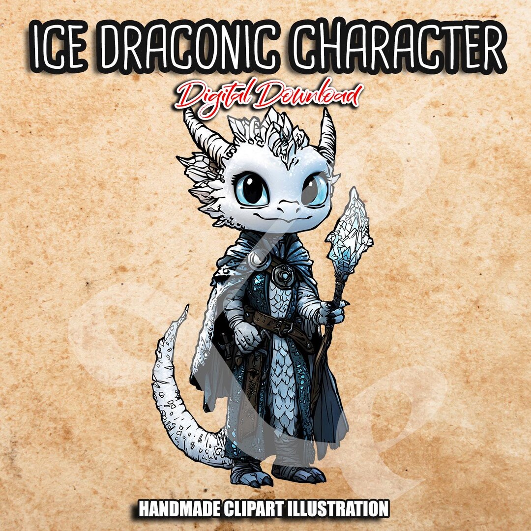 Sorcerer Ice Draconic Character PNG, Fantasy Clipart, Rpg Games, TTRPG ...