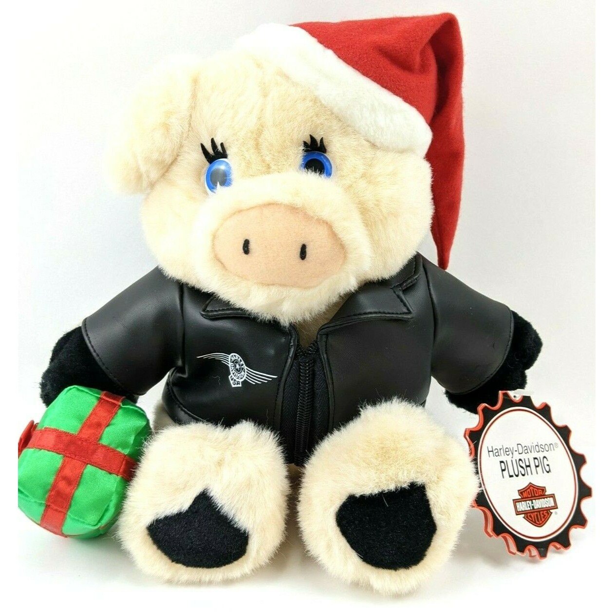 Harley Davidson Motorcycles 10in Plush Christmas Pig Licensed Vintage ...
