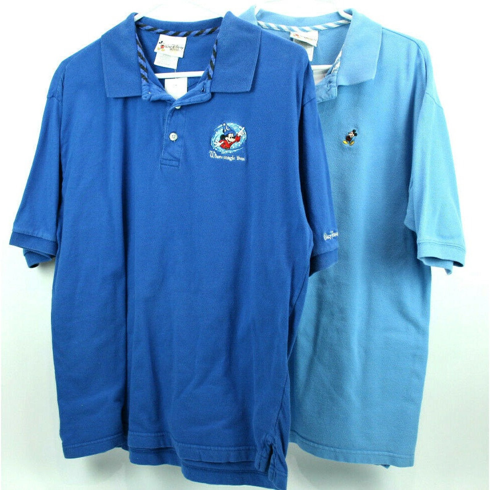 Walt Disney World mens Sz S Blue Polo 2 shirts Disney Theme - Etsy.de
