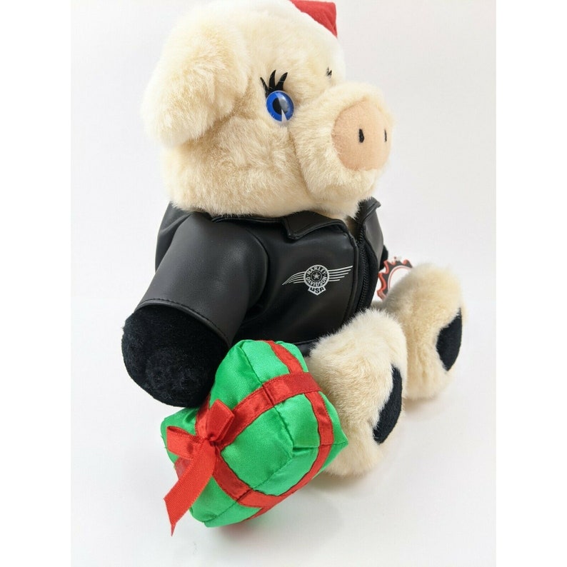 Harley Davidson Motorcycles 10in Plush Christmas Pig Licensed Vintage ...