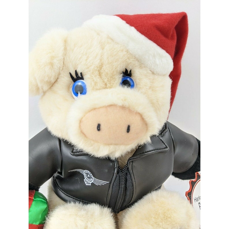 Harley Davidson Motorcycles 10in Plush Christmas Pig Licensed Vintage ...
