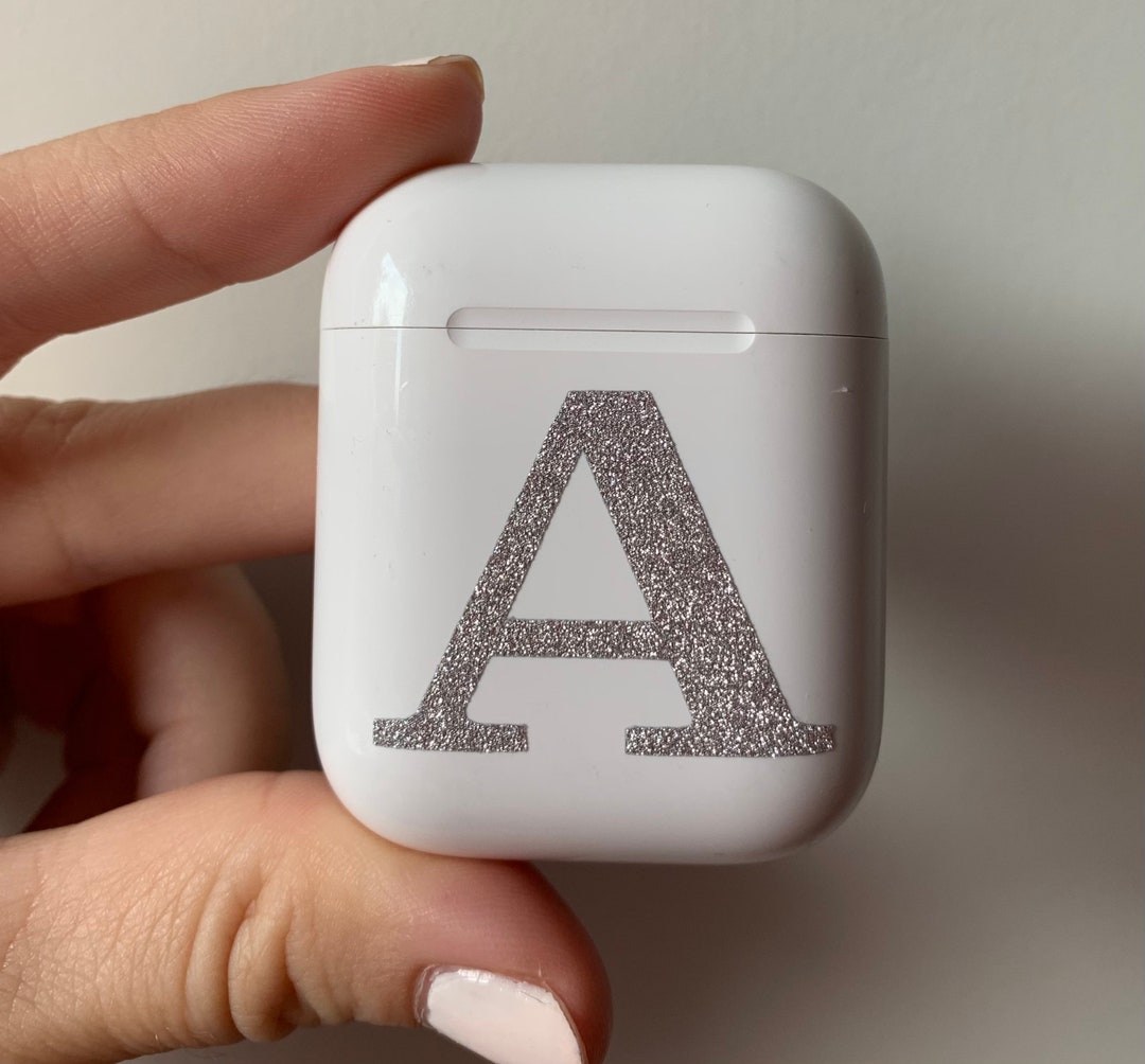 Initial AirPod Sticker Airpods Sticker Custom Airpods - Etsy