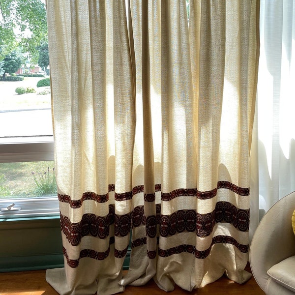 70s Curtain 1 Panel - Etsy