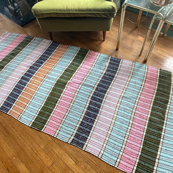 Rag Rug Runner - Etsy