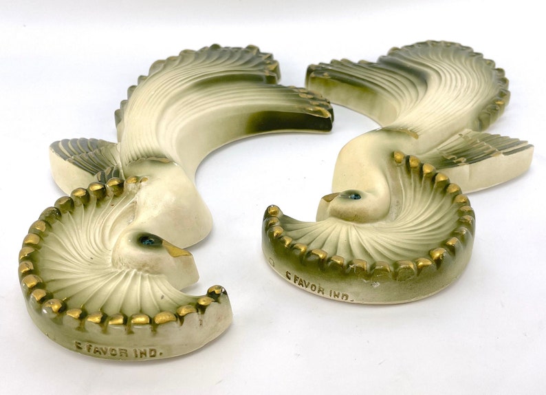 Vintage Chalkware Birds of Paradise / Peacock Chalkware by - Etsy