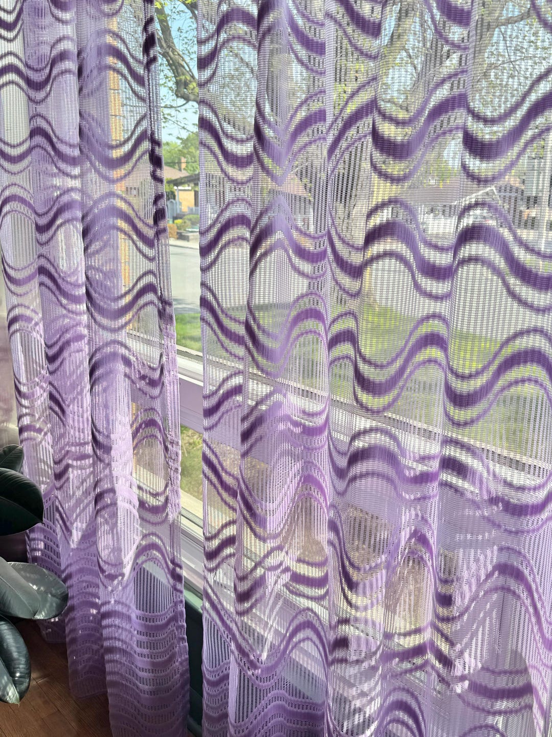 Vintage 1970s Purple/lavender Curtain, Price per Panel or Valance ...