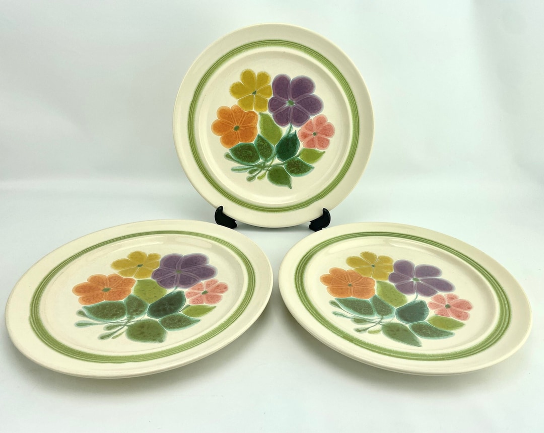 Vintage 1960s Plate, Franciscan Earthenware, Floral Pattern, 60s Dinner ...