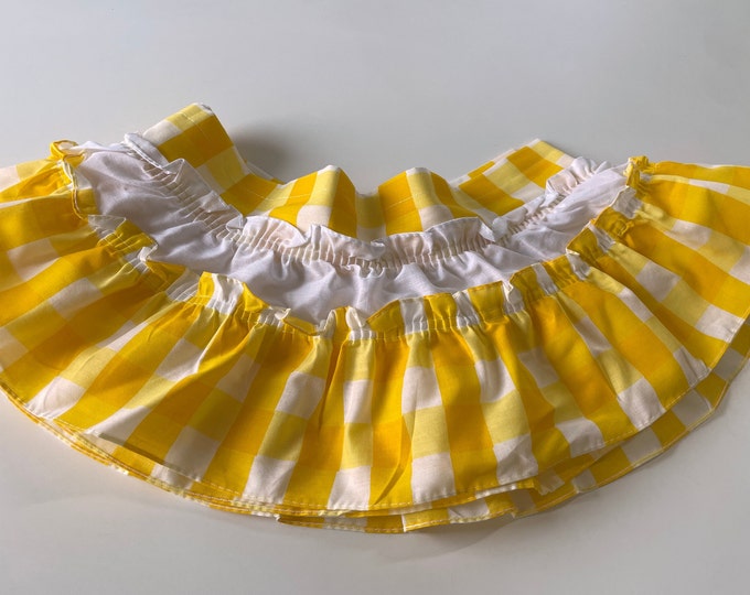 Vintage 70s Valance, Kitchen Window Decor, Yellow and White Plaid ...