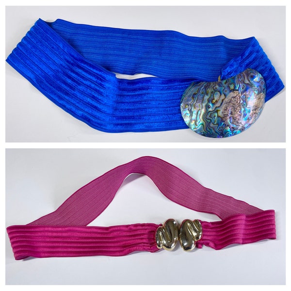 80s Abalone Belt - Etsy