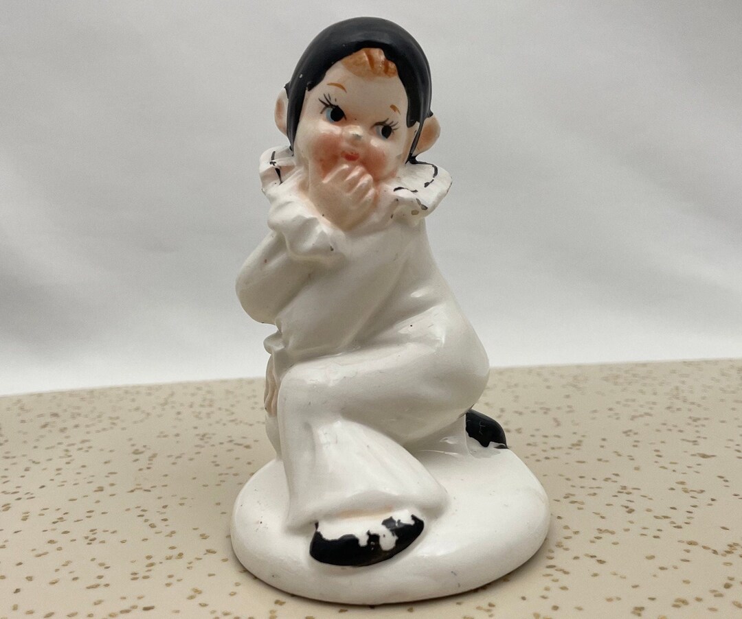 Vintage Pierrot Figurine, Made in Japan, Pixie Pierrot Figurine, 3.5 ...