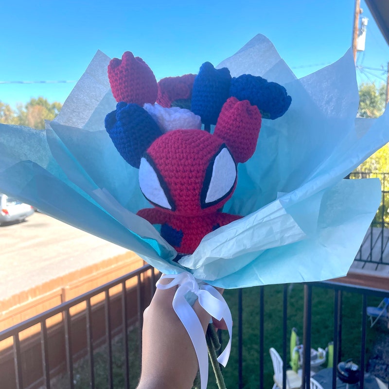 Spiderman Flower Bouquet - Etsy