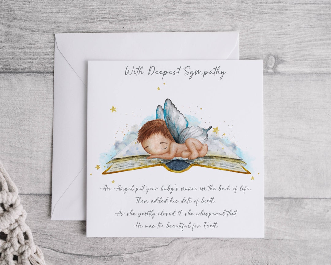 Sympathy Card, Baby Loss, Bereavement Card, Infant Loss, Deepest ...