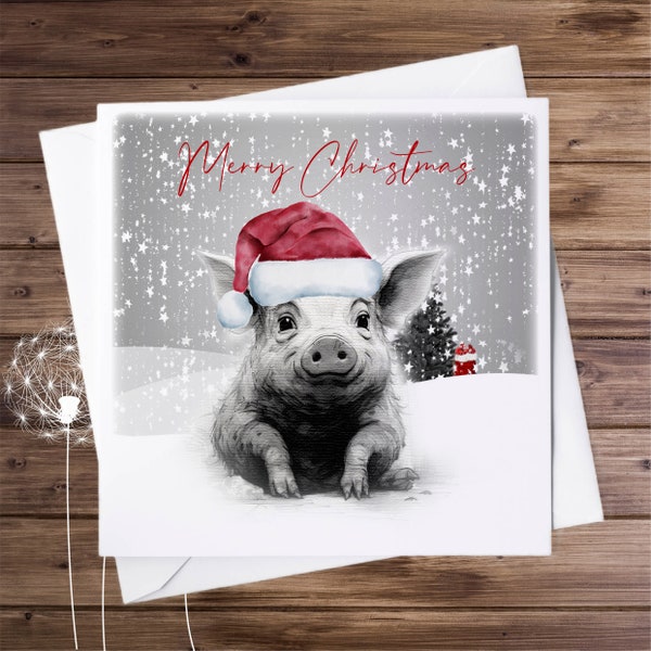 Pig Card - Etsy