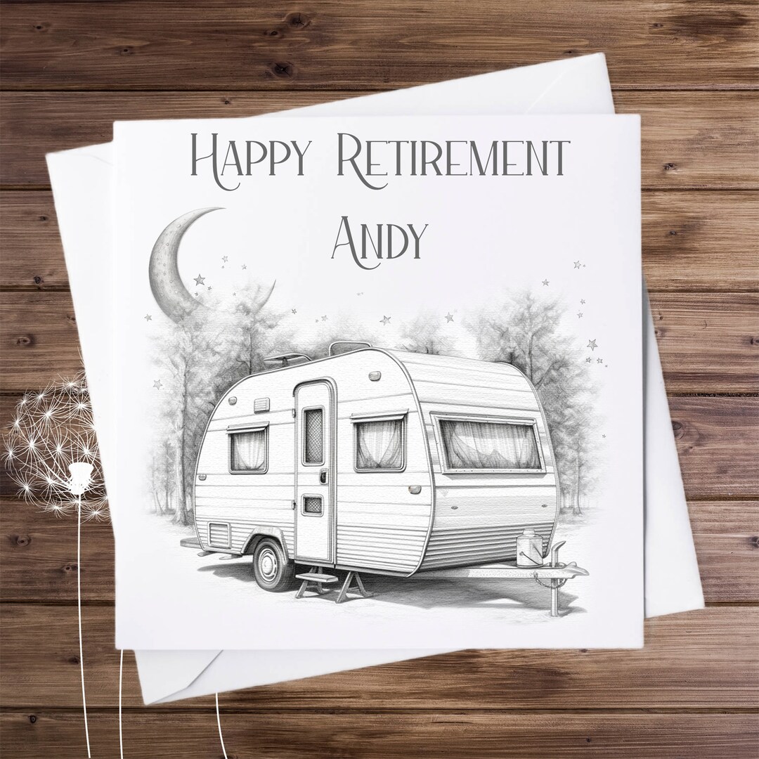 Personalised Retirement Card, Card for Him, Male Retirement, Card for ...