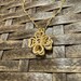 Gold Spinning Clover (type #1) Necklace With Cubic Zirconia – Anxiety ...