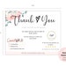 EDITABLE Poshmark Thank You Card Floral Digital Print CANVA - Etsy