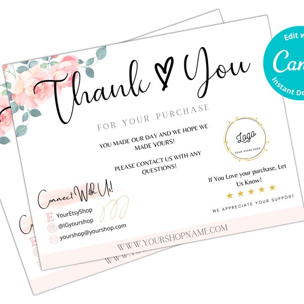 Poshmark Thank You Cards - Etsy
