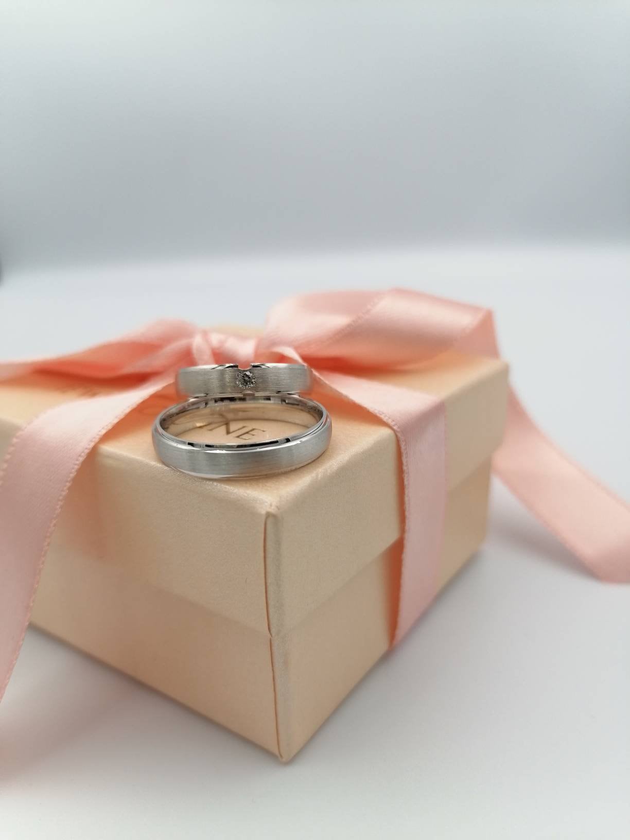 Flat Design 925 couple Ring Setgemstone Ring Sethis Her - Etsy