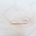 Personalization 925 Sterling Silver Bar Necklace, Custom Engraved ...