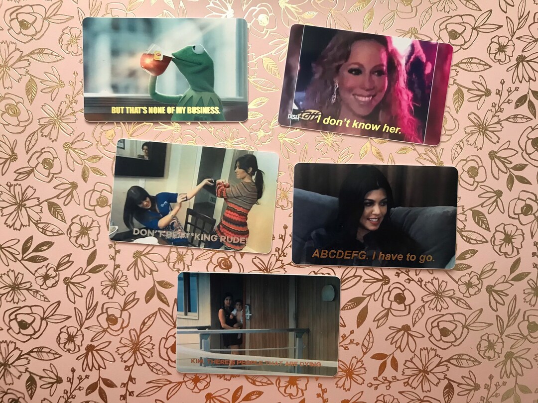 Custom Internet Meme PVC ID Plastic Photo Card With Metallic Logo or ...