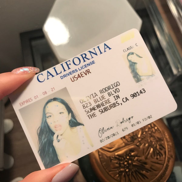Olivia Rodrigo Drivers License - Etsy Canada