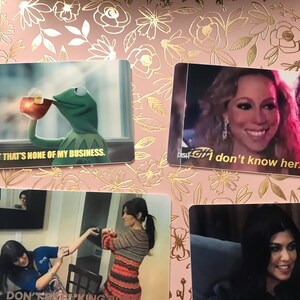 Custom Internet Meme PVC ID Plastic Photo Card With Metallic - Etsy