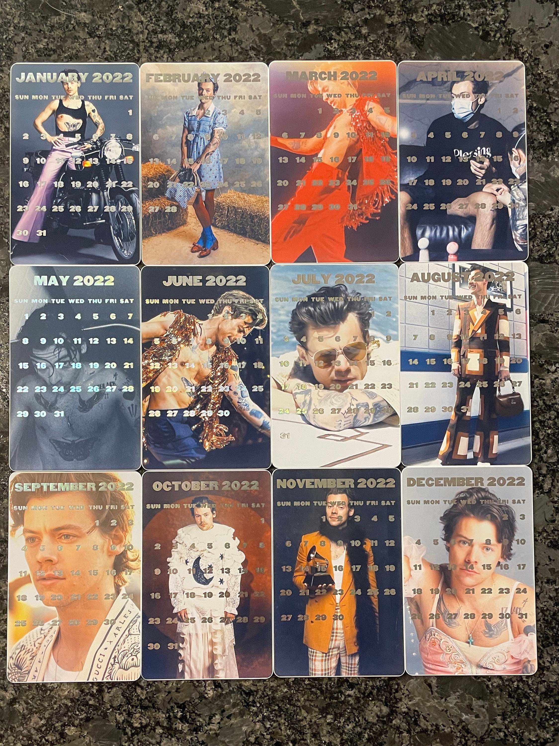 Custom 2023 Calendar Plastic PVC ID Photo Card Set With - Etsy