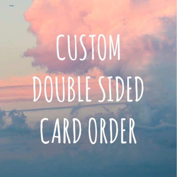 Custom Double Sided PVC ID Plastic Photo Card With Foil - Etsy
