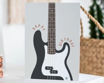 Fender Birthday Card - Etsy UK