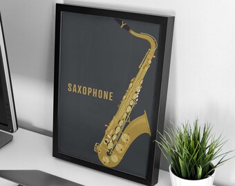Sax Poster Print - Etsy
