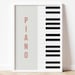 Piano Keys Print - Pianist Music Poster, Music Studio Decor, Minimalist ...