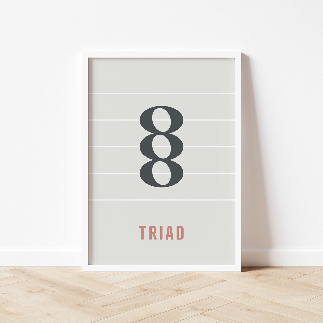 Triad Note Print Music Theory Poster Triad Chord Musical - Etsy