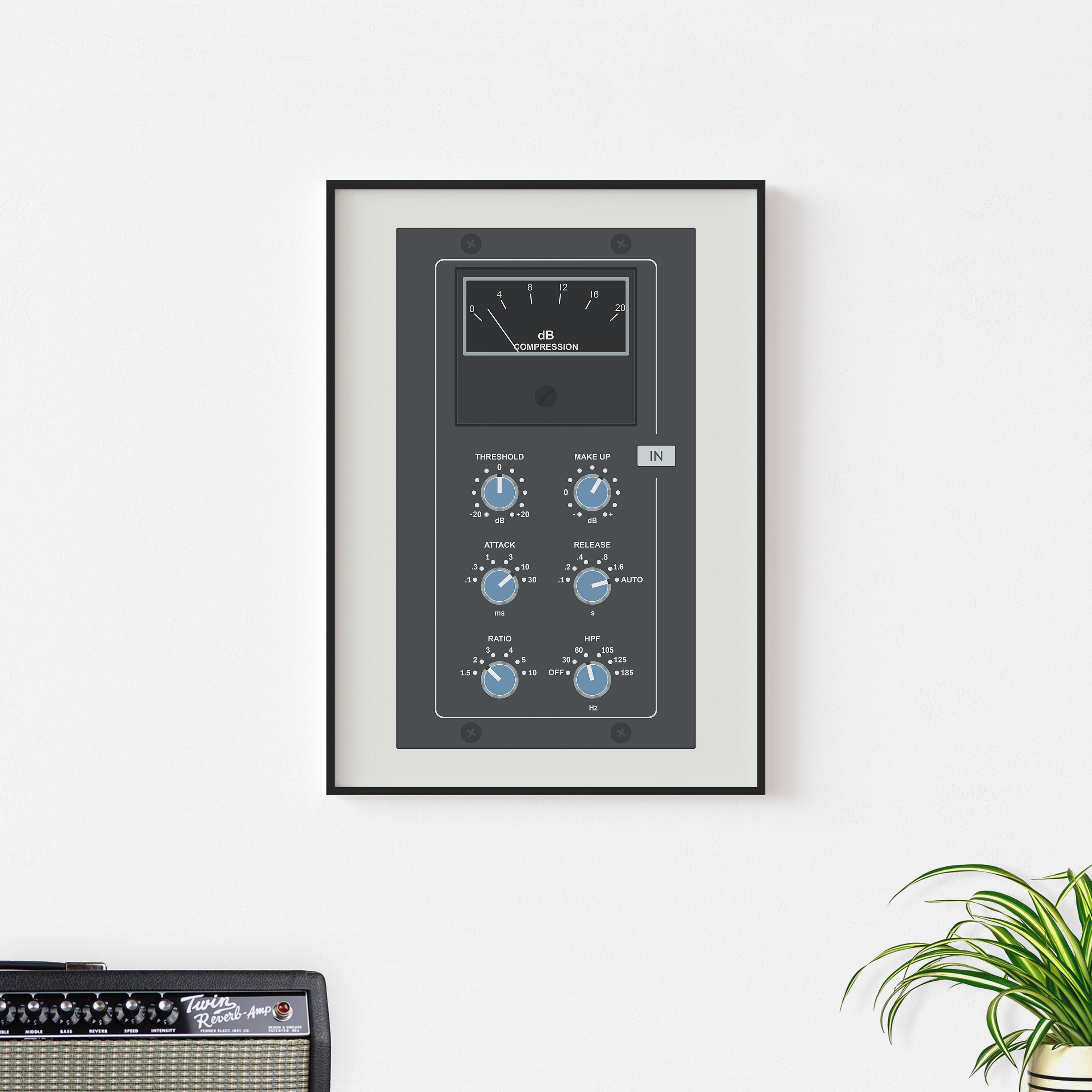 Compressor Module Print Music Producer Poster, SSL Print, Music Studio ...