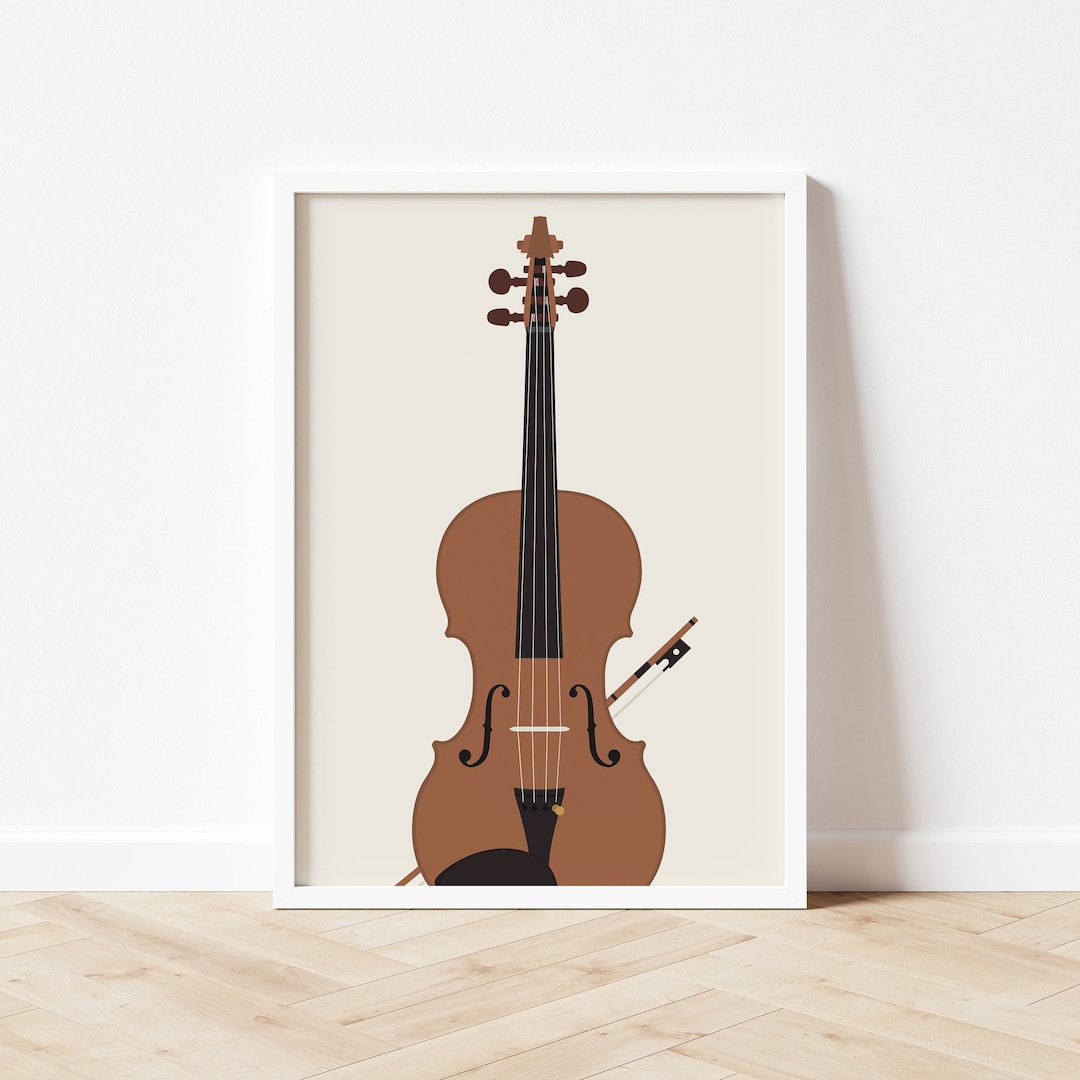 Violin Print - Viola Instrument Poster, Music Composer, Music Studio ...