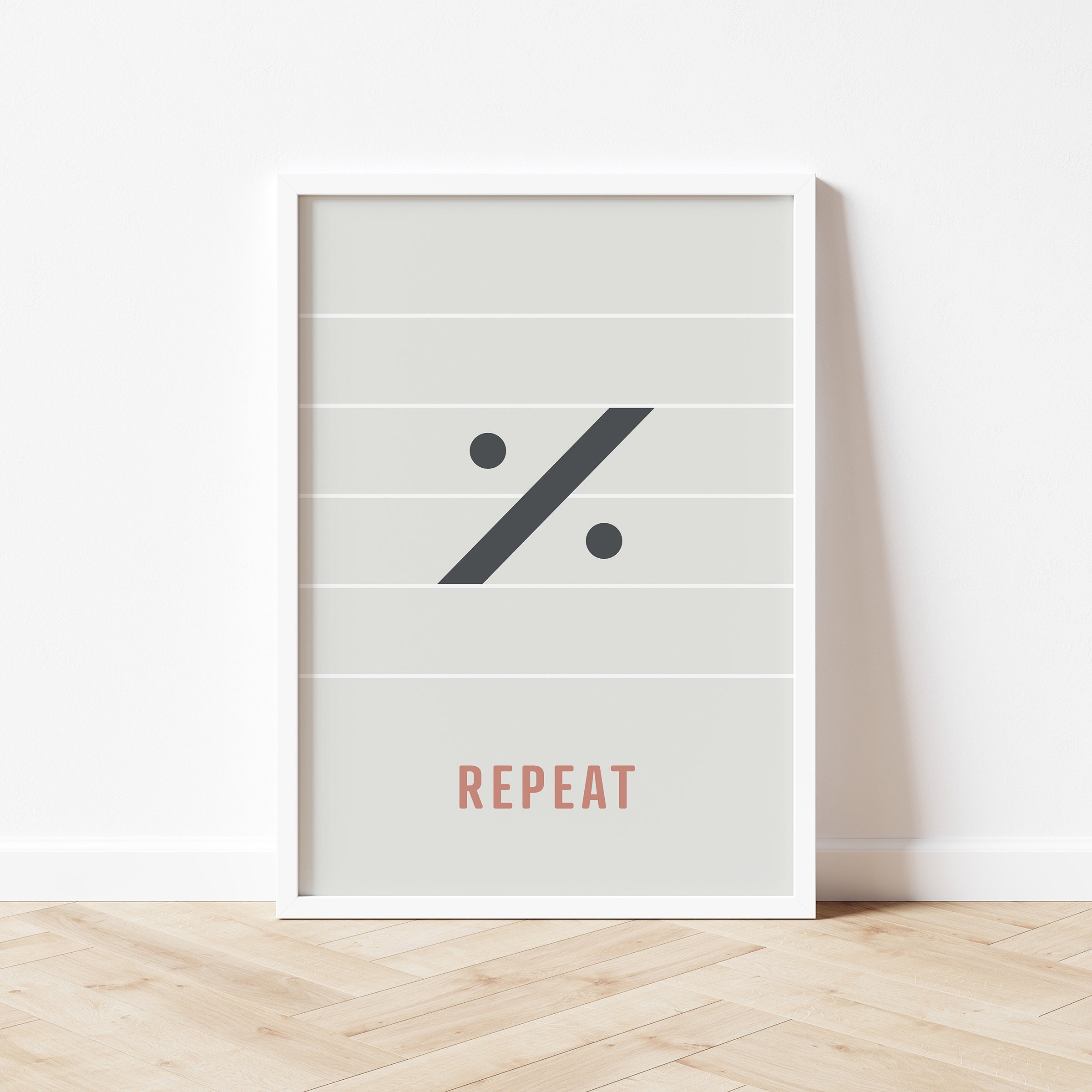 Repeat Bar Note Print - Music Theory Poster, Repeat Bar Symbol, Musical ...