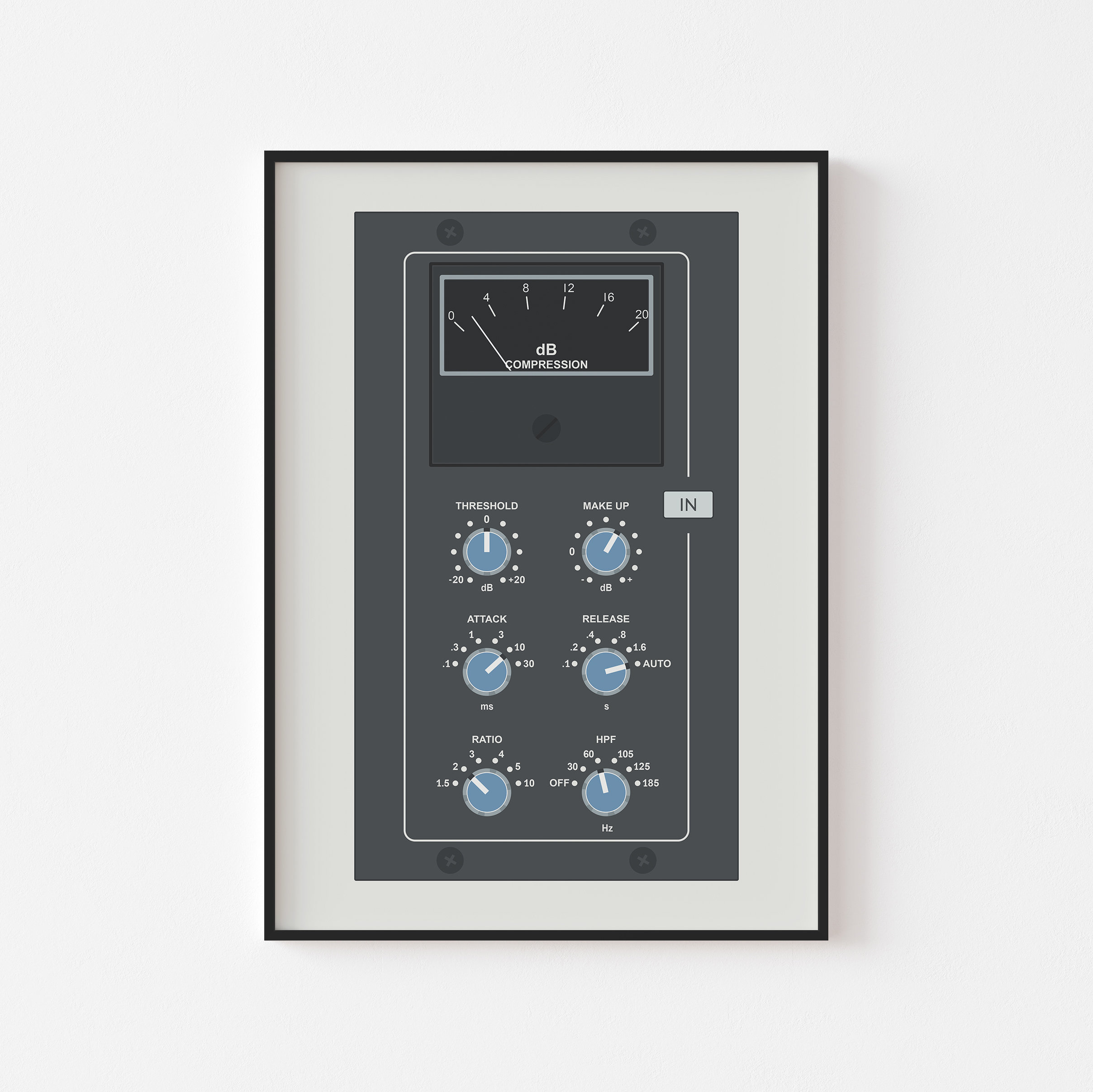 Compressor Module Print Music Producer Poster, SSL Print, Music Studio ...