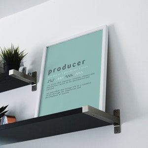 Producer Definition Print - Music Producer Poster, Synthesizer ...