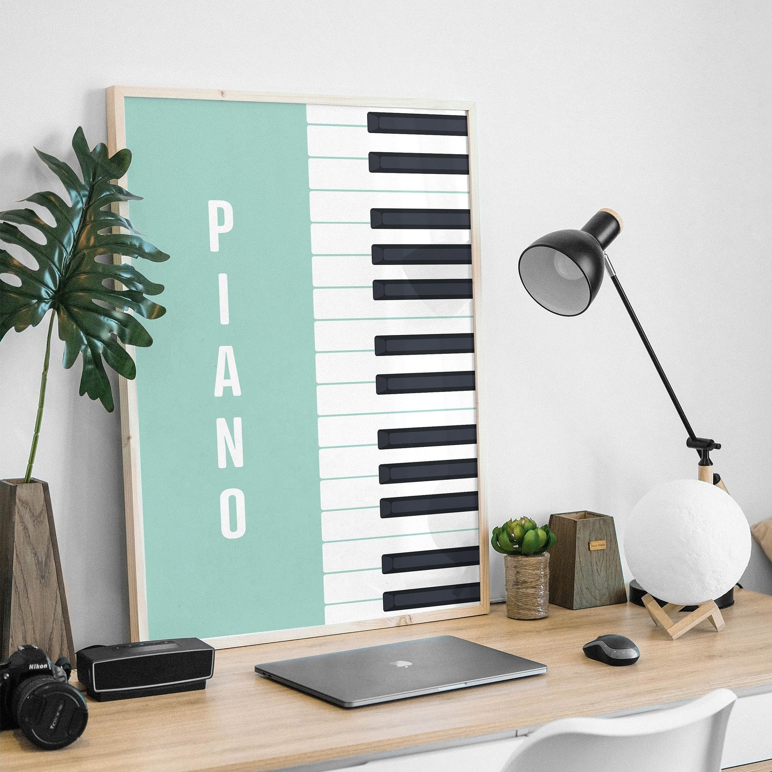 Piano Keys Print Pianist Music Poster, Music Studio Decor, Minimalist ...